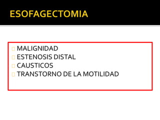 Manejo de la perforacion esofagica | PPT