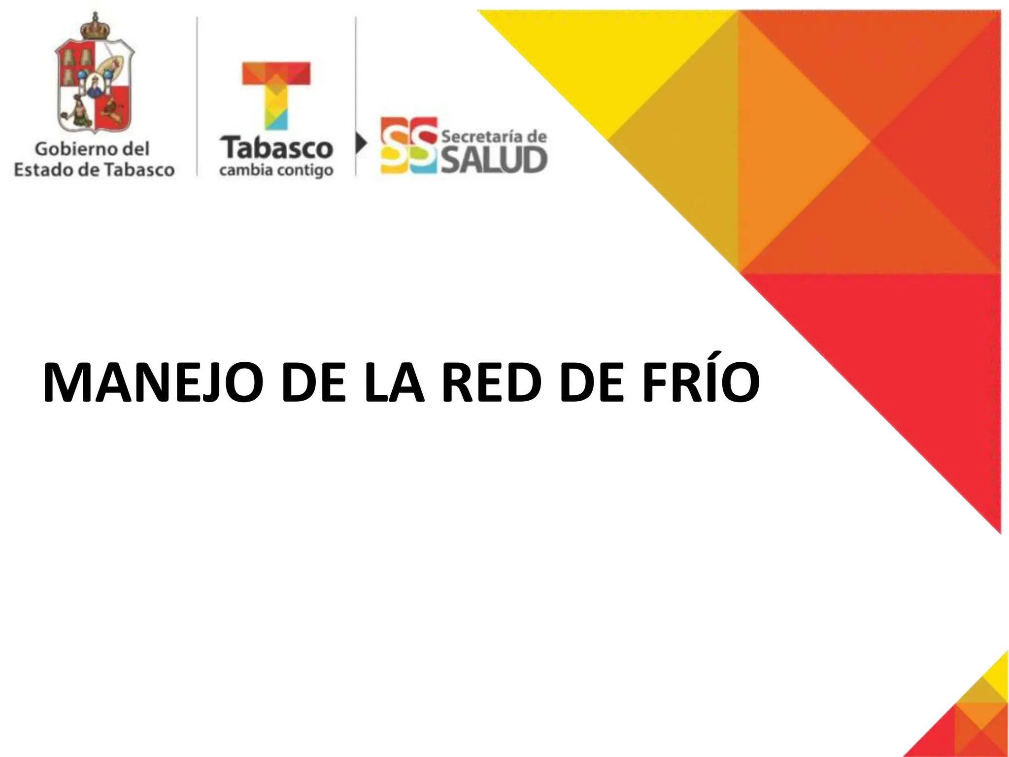 MANEJO DE LA RED DE FRIO.pptx información sobre el manejo | PPTX