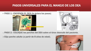 Manejo del desfibrilador | PPTX