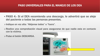 Manejo del desfibrilador | PPTX