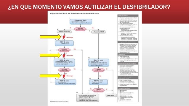 Manejo del desfibrilador