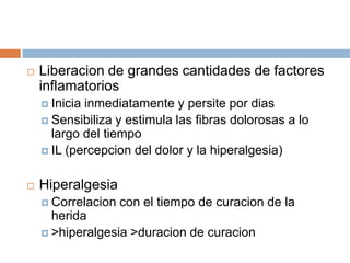 Manejo del dolor en el paciente quemado | PPTX