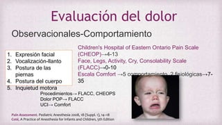 Manejo del dolor en pediatria | PPTX