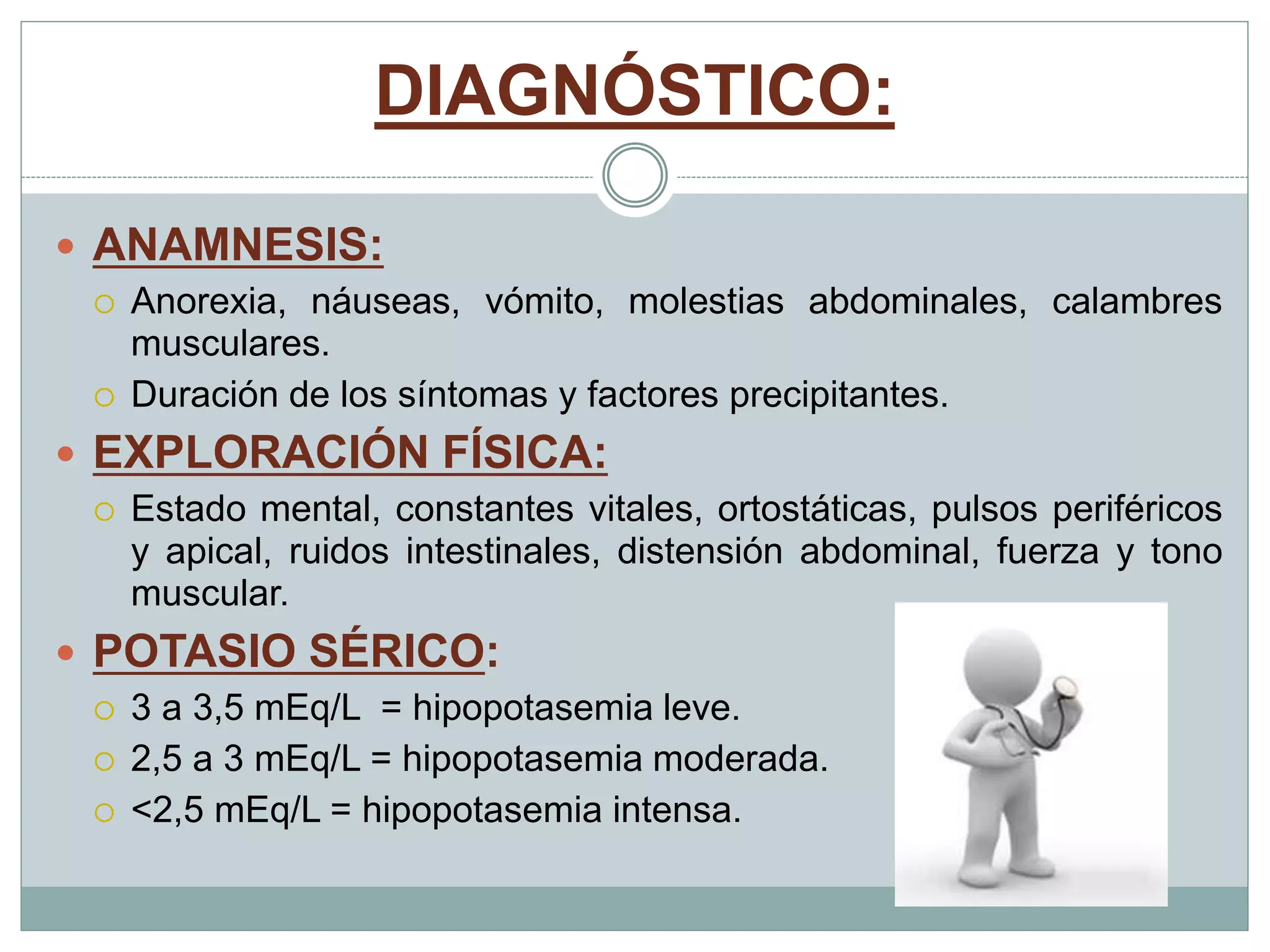 Manejo del paciente con hipopotasemia | PPTX