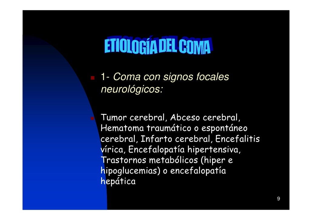 Manejo del paciente en coma