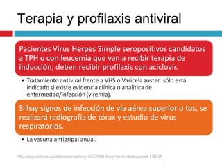Manejo del paciente neutropénico febril | PPT