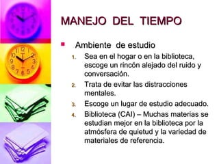 Manejo del tiempo | PPT