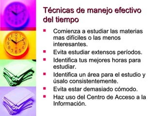 Manejo del tiempo | PPT