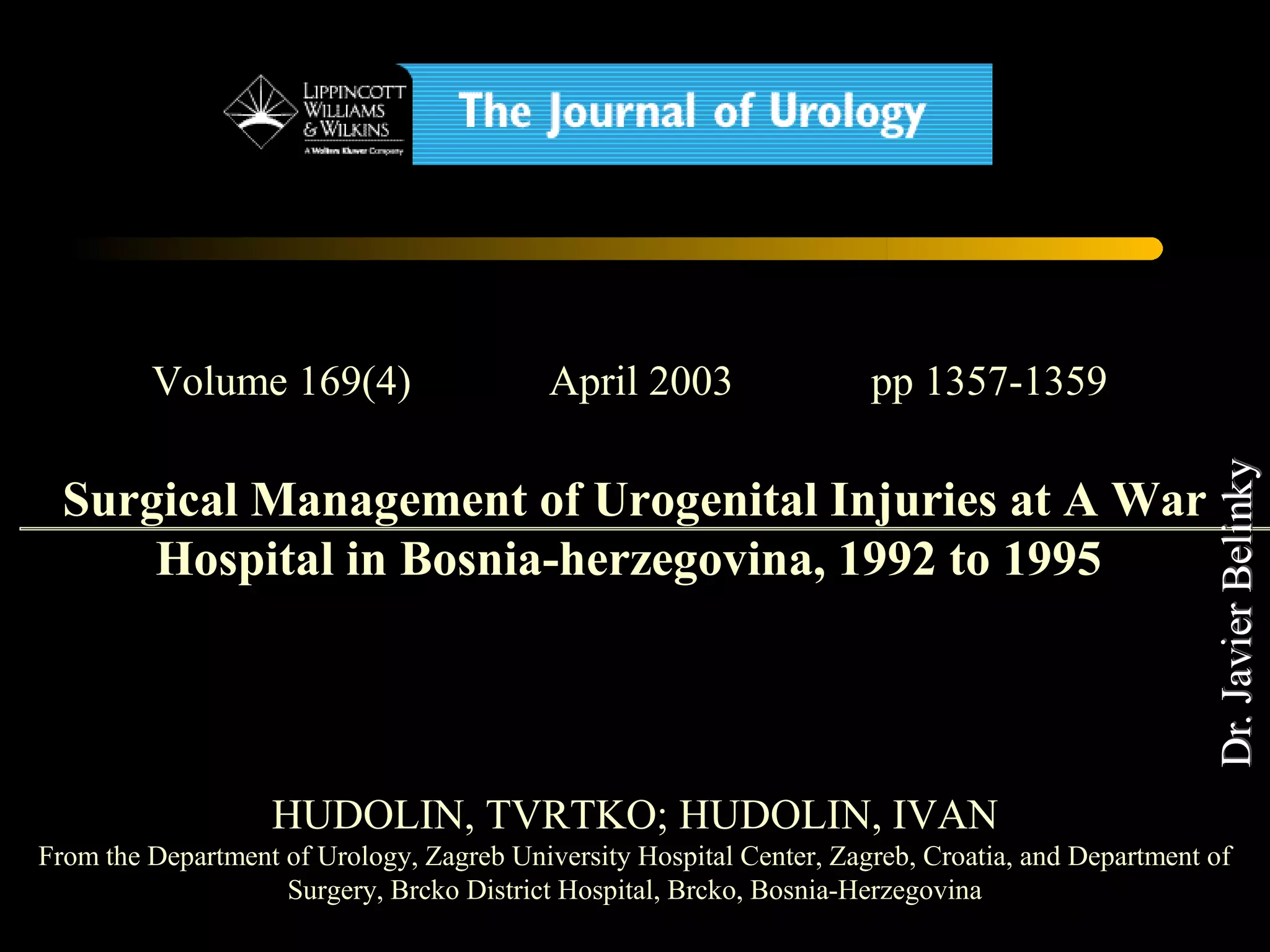 Management of acute urethral trauma (Manejo del trauma uretral agudo) | PDF