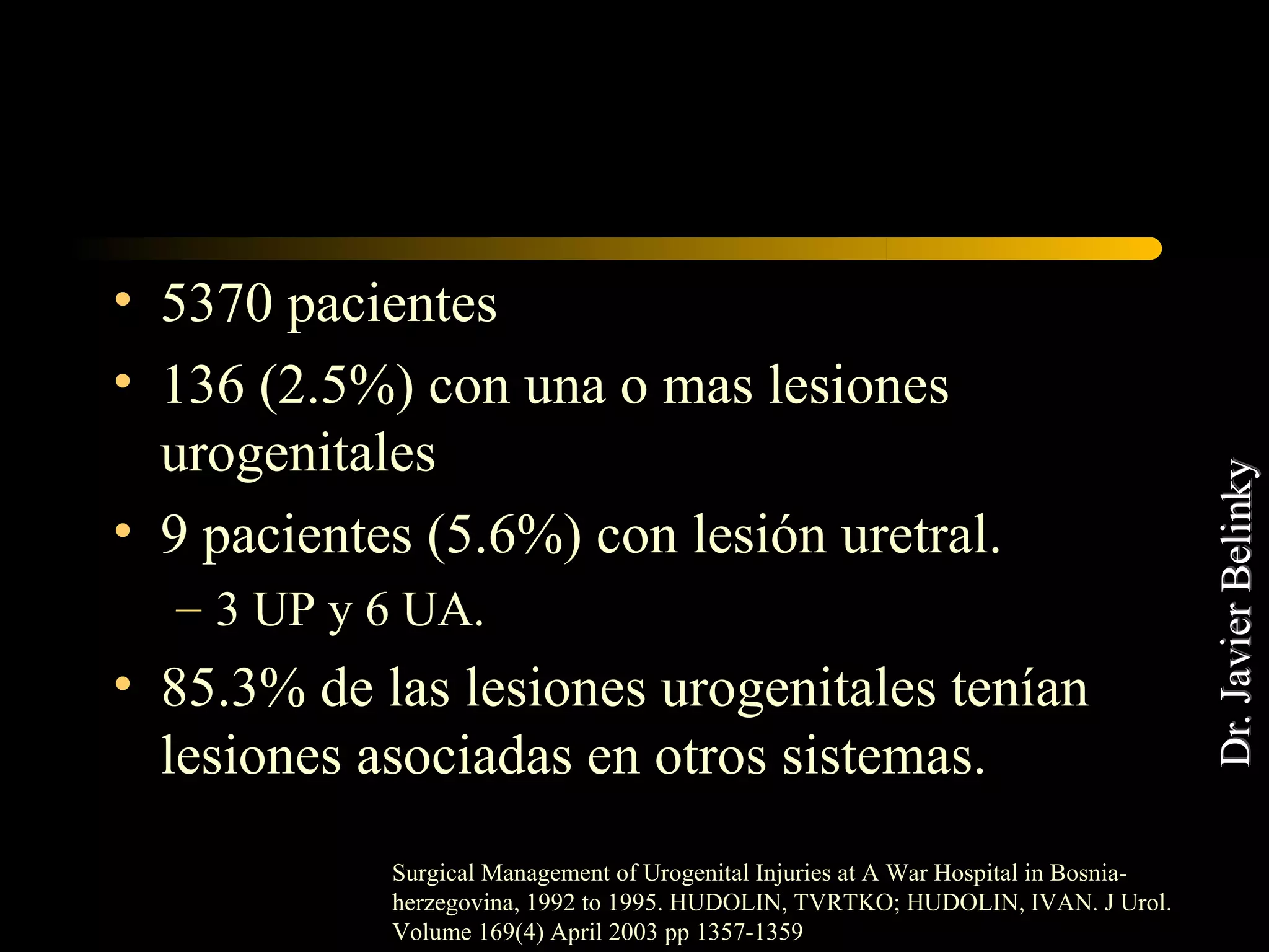 Management of acute urethral trauma (Manejo del trauma uretral agudo) | PDF