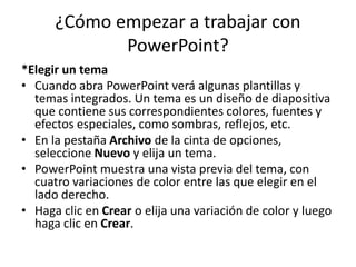Manejo de presentaciones | PPTX
