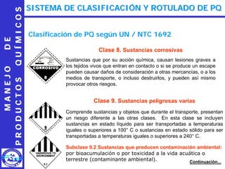 Manejo de producto químico (matriz de compatibilidad) | PDF