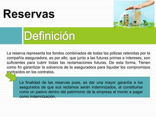 Manejo de reservas | PPTX