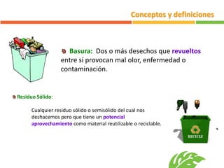 Manejo de residuos solidos | PPTX