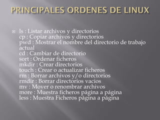 Manejo de sistemas operativos en power point | PPT