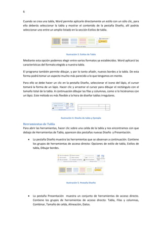 Manejo de tablas | PDF