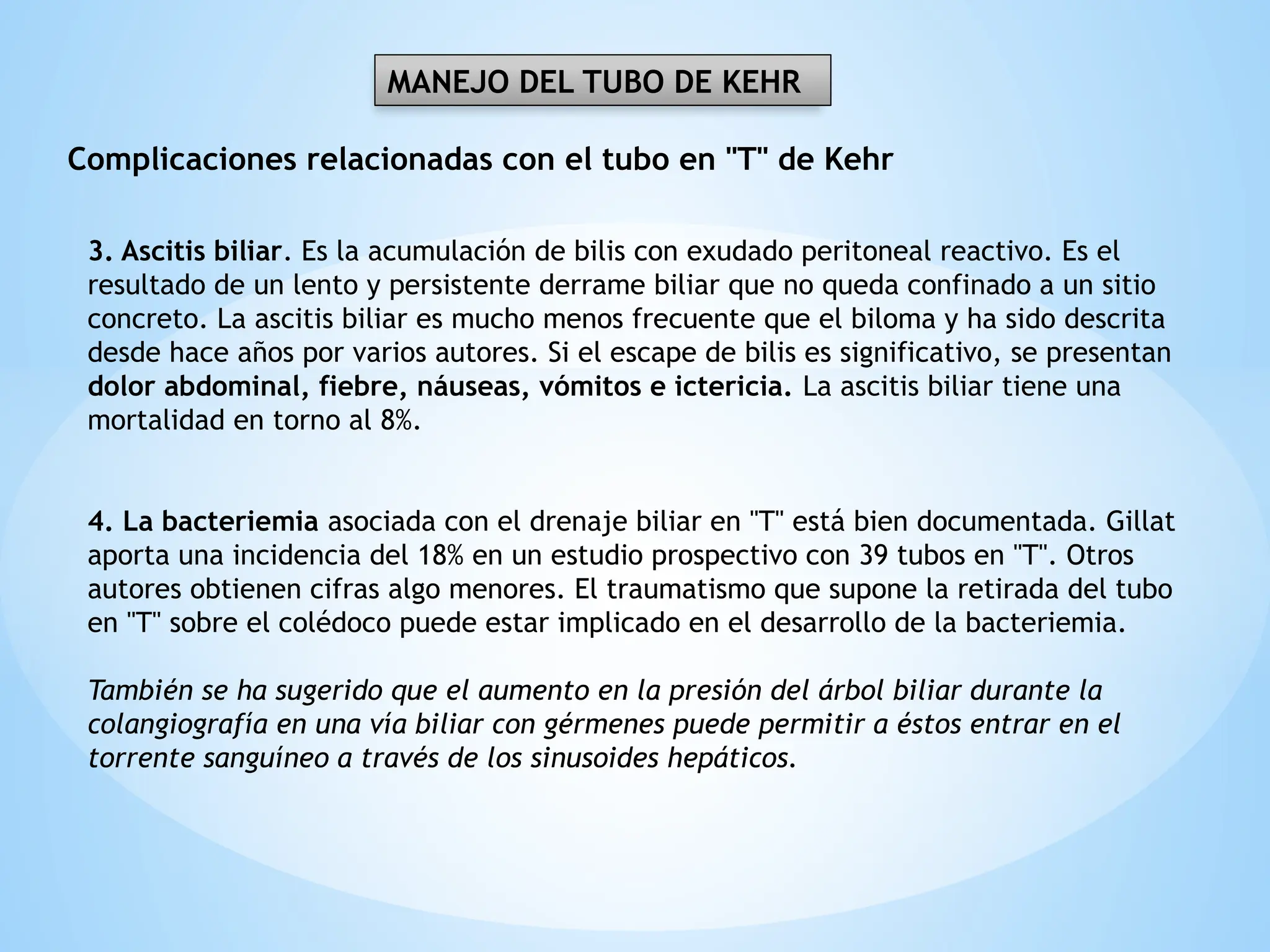 MANEJO DE TUBO DE KEHR POST OPERATORIO.pptx