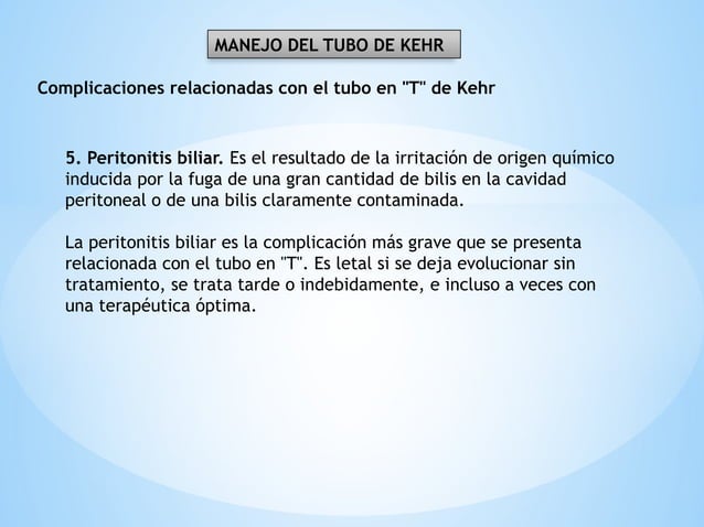 MANEJO DE TUBO DE KEHR POST OPERATORIO.pptx
