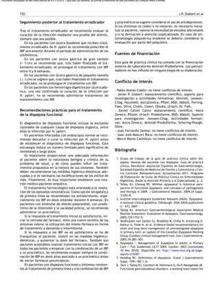 GPC Manejo paciente con Dispepsia | PDF