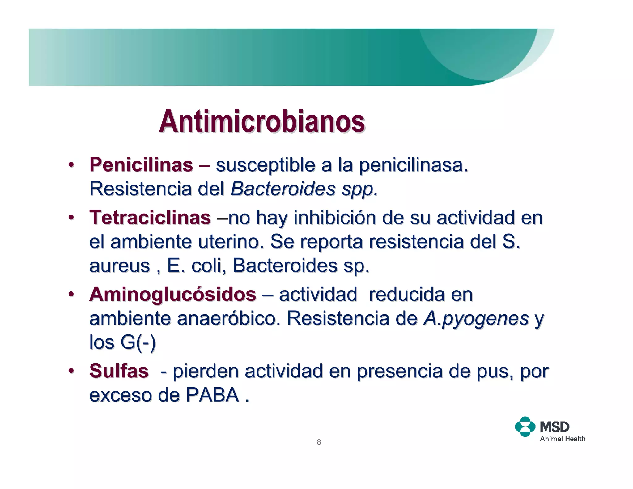 Manejo farmacologico de la metritis y endometritis bovina fp | PDF ...