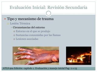 Manejo inicial ATLS del paciente politraumatizado | PPTX
