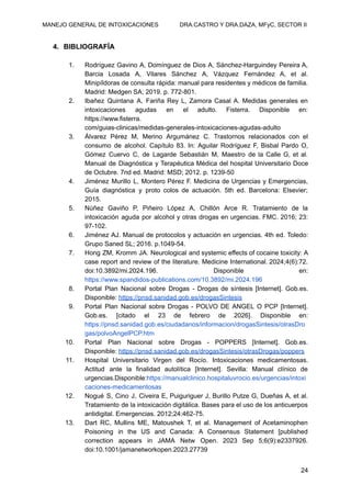 Manejo general de las intoxicaciones 26-02-2026 | PDF