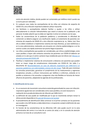 Manejo pediátrico en Atención Primaria COVID-19 | PDF