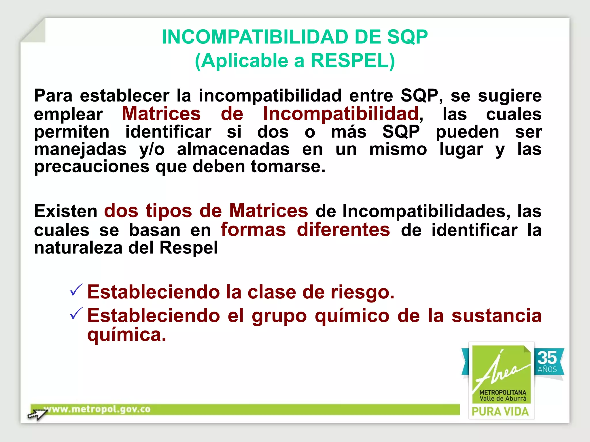 Manejo seguro de Sustancias Químicas Peligrosas | PDF