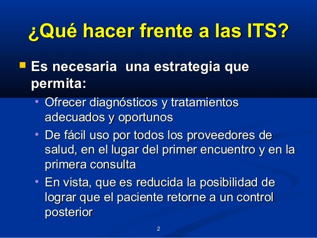 Manejo Sindromico de ITS