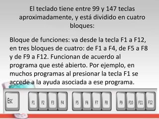 Manejo y diseño del teclado | PPTX