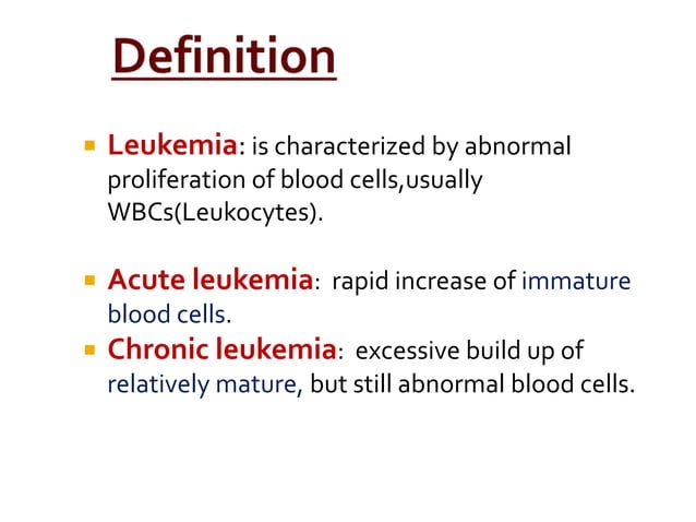Leukemias-basic pathology | PPTX