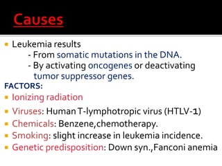 Leukemias-basic pathology | PPTX