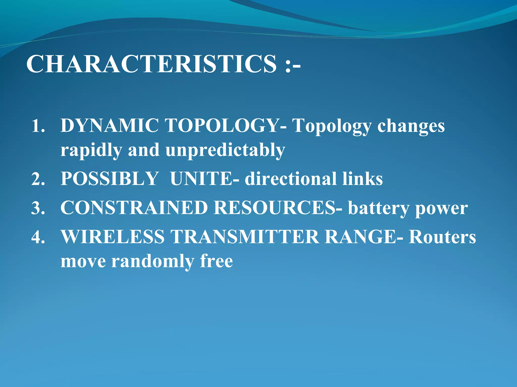 Manet | PPT | Computer Networking | Computing
