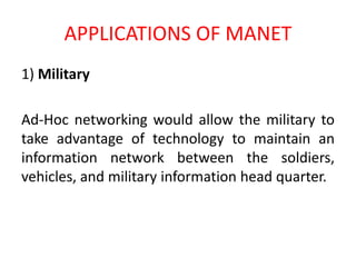 MANET in Mobile Computing | PPTX