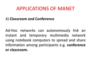 MANET in Mobile Computing | PPTX