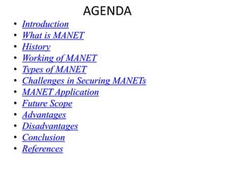 Manet | PPTX | Computer Networking | Computing