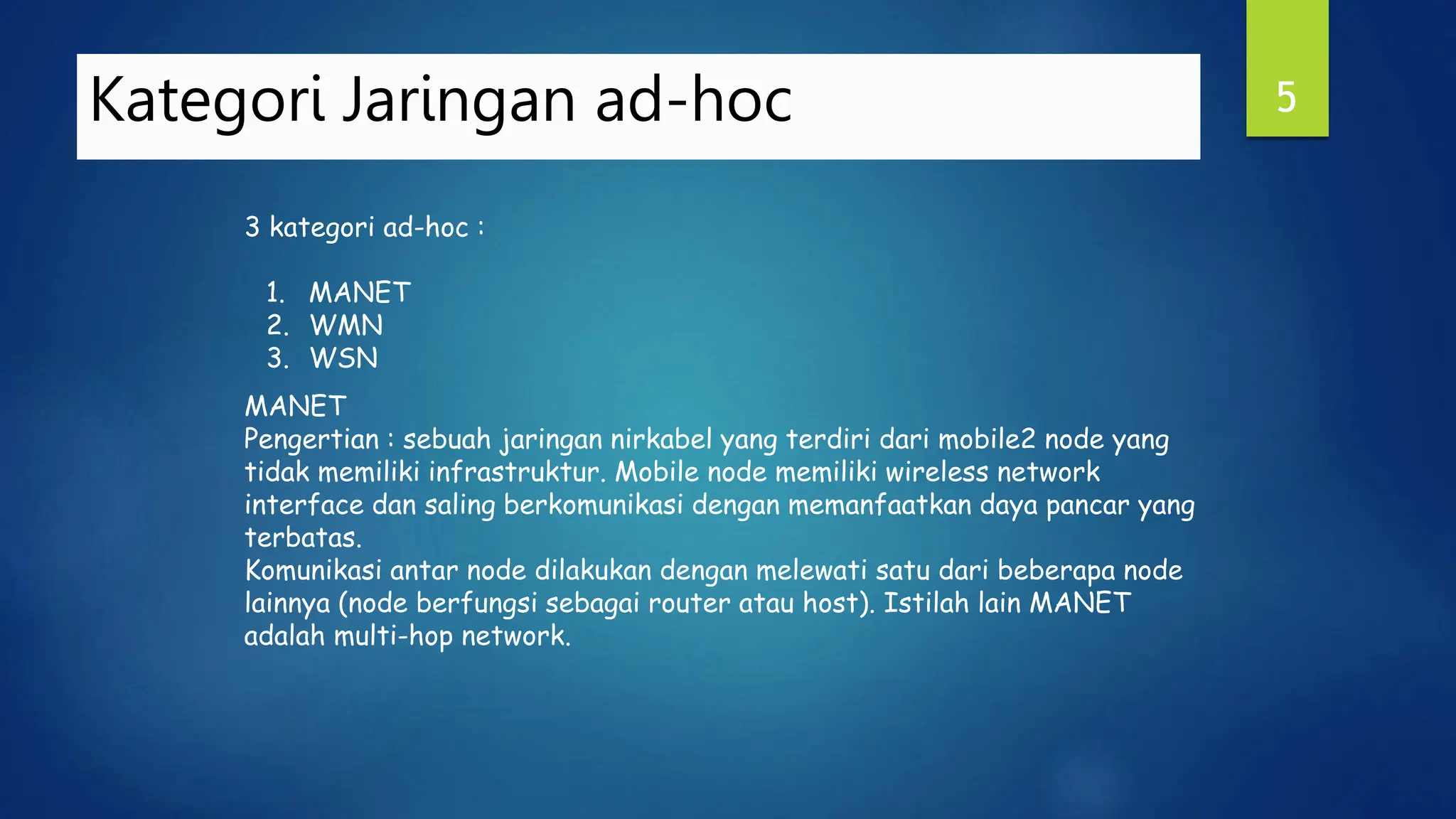 MANET dan Wireless Sensor Networking.pptx