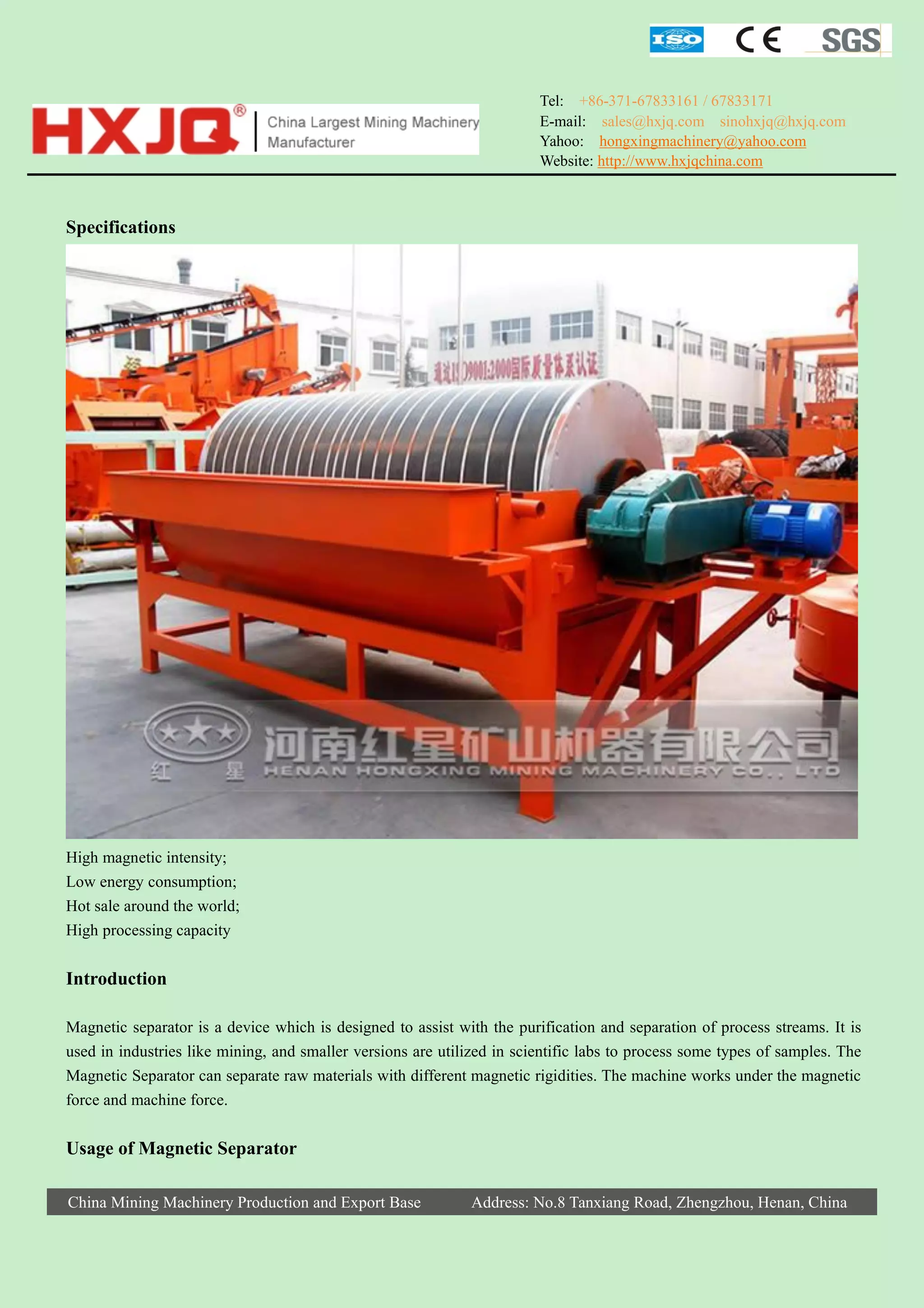 Manetic separator | PDF