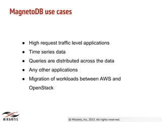 ManetoDB: Key/Value storage, BigData in Open Stack_Сергей Ковалев, Илья Свиридов | PDF