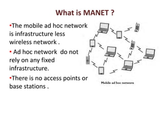 MANET Routing Protocols , a case study | PPTX