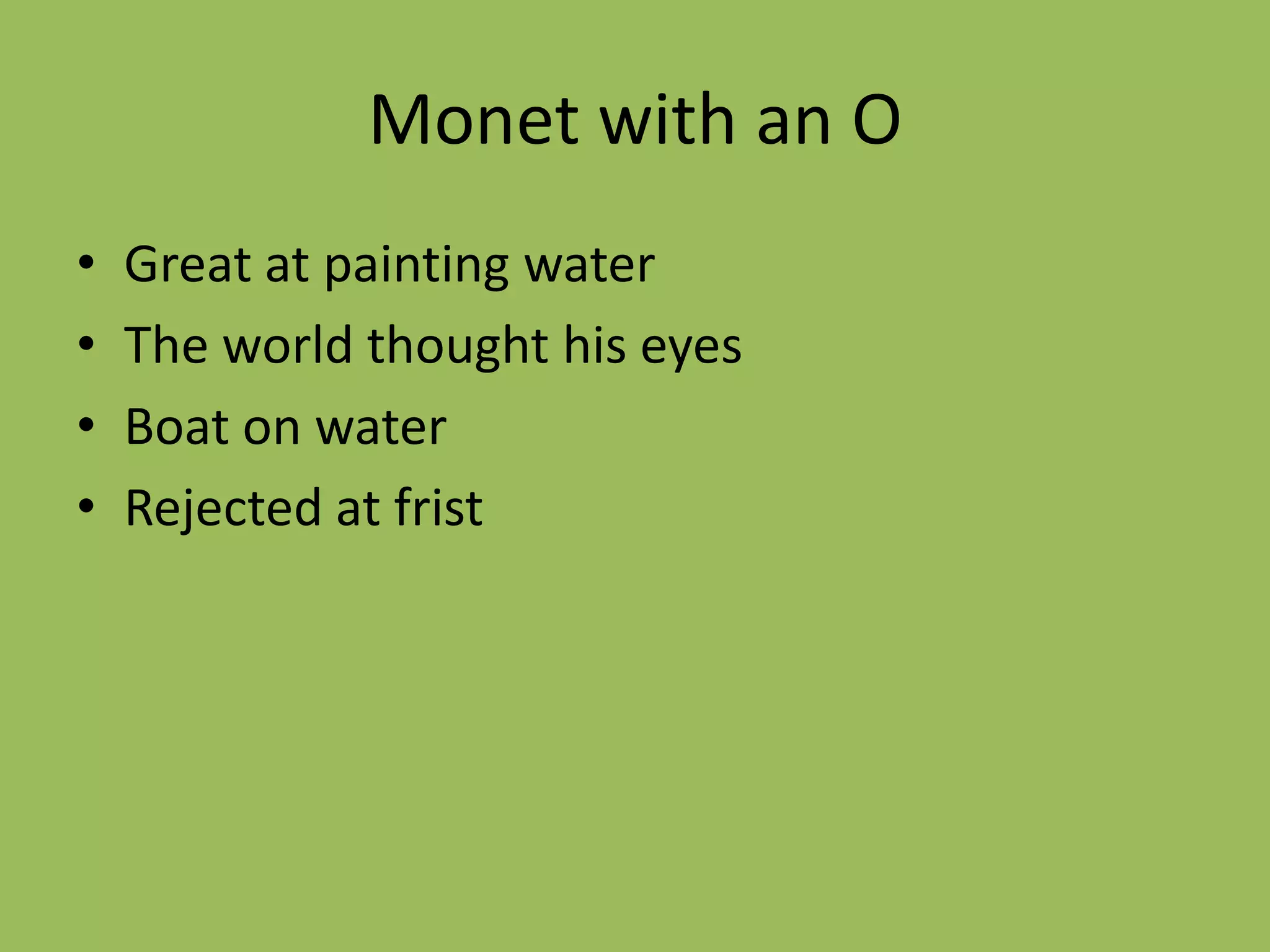 Manet Vs Monet | PPTX