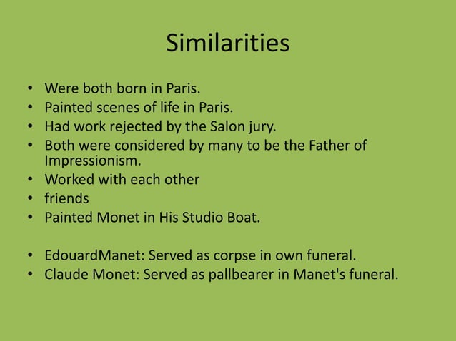 Manet Vs Monet | PPTX