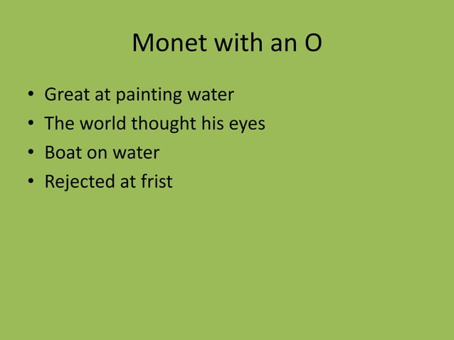 Manet Vs Monet | PPTX