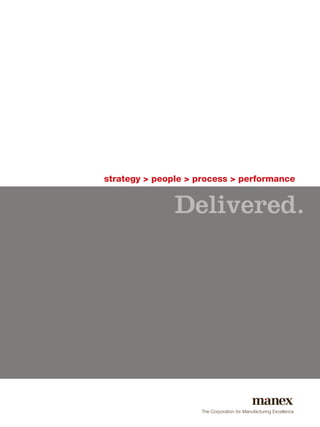 Manex Corporate Overview | PDF | Manufacturing Industry | Industries