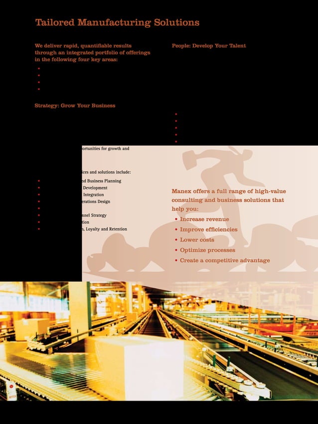 Manex Corporate Overview | PDF | Manufacturing Industry | Industries