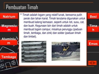 Manfaat berbagai unsur logam dan senyawanya | PPT