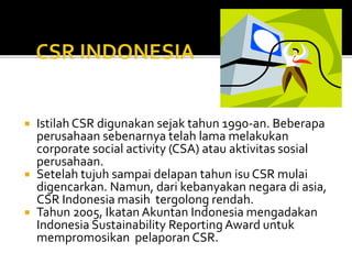 Manfaat corporate social responsibility | PPTX