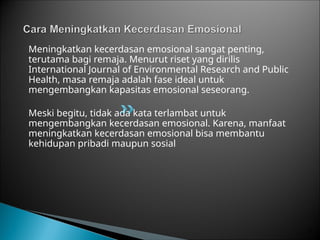 Manfaat dan Ciri Kecerdasan Emosional.ppt