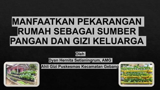 MANFAATKAN PEKARANGAN RUMAH SEBAGAI SUMBER PANGAN DAN GIZI.pptx