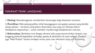 Manfaat Keanekaragaman Hayati pelajaran biologi kurikulum merdeka | PPTX